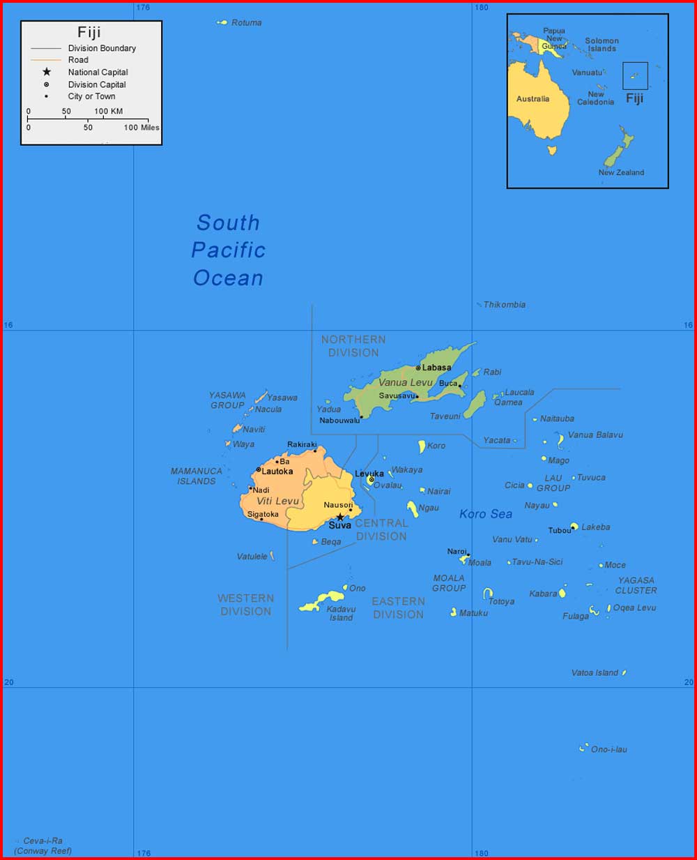 Fiji Map - Web Sejarah